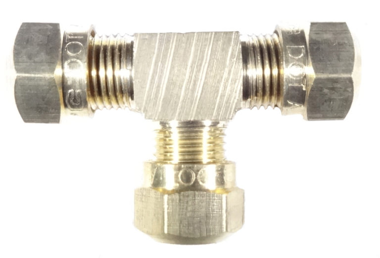 TH264E – 3/8 Air Brake Tee (All Ends) – Couplings Company